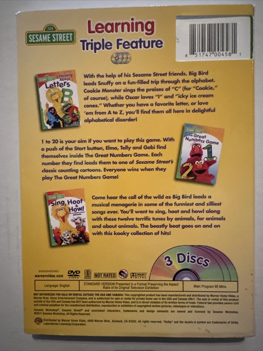 Sesame Street Learning About Letters Dvd Ebay