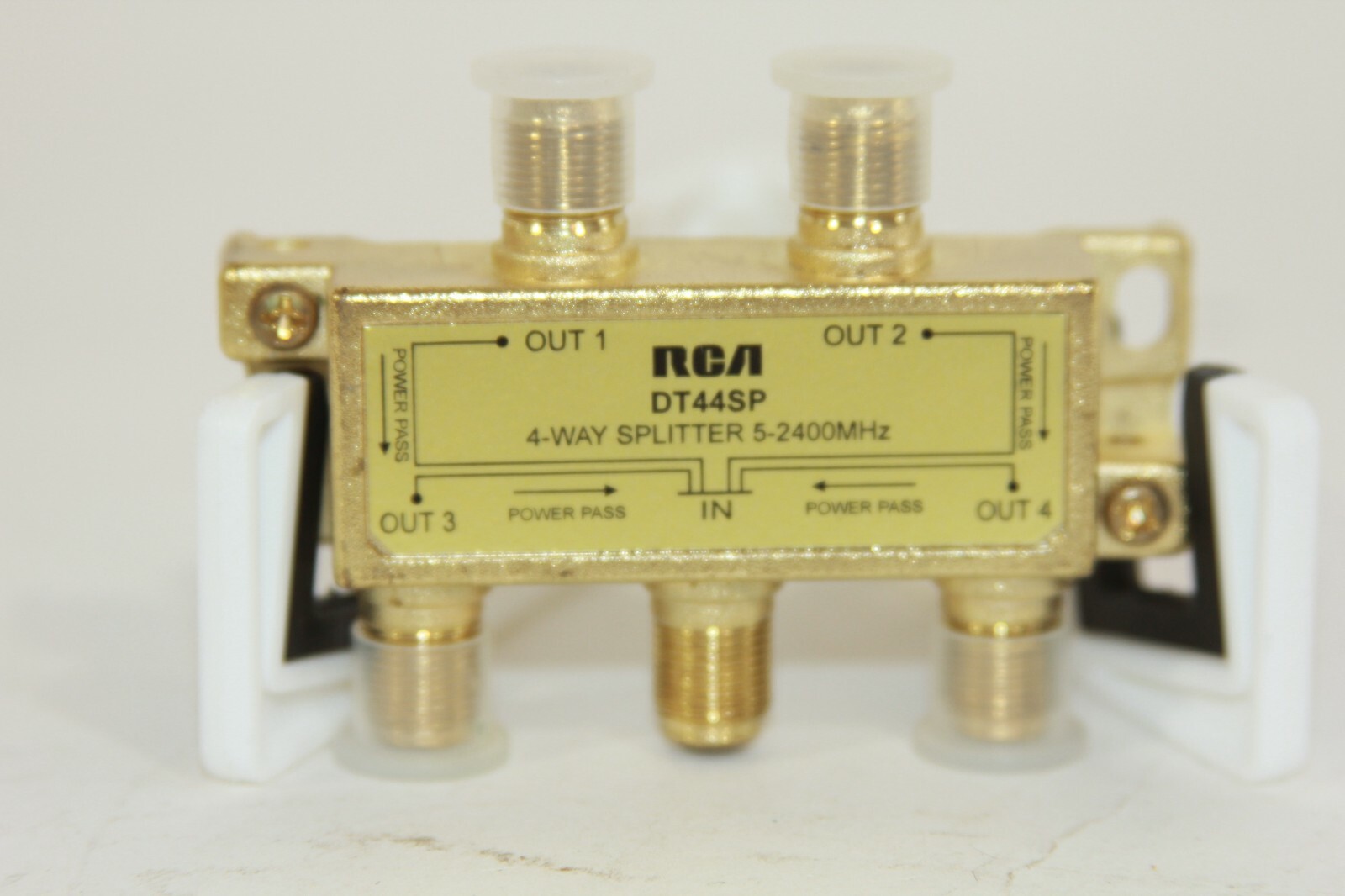 RCA 4 Way Gold Coax Video Cable Splitter Bulk Packaged Comes Loose NOS ...