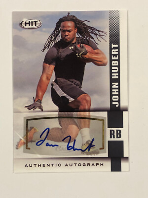 John Hubert signed 2014 SAGE HIT Football Card #A33 Auto Autograph | eBay