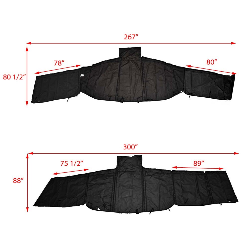 Lowe Pontoon Boat Enclosure Curtain Kit | X230 Dowco Black 2013 - 2014 ...