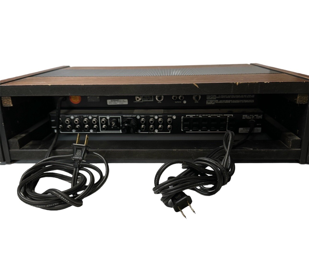 Crown Power Line Three Amplifier,Straight Line Two Preamp And FM Two ...