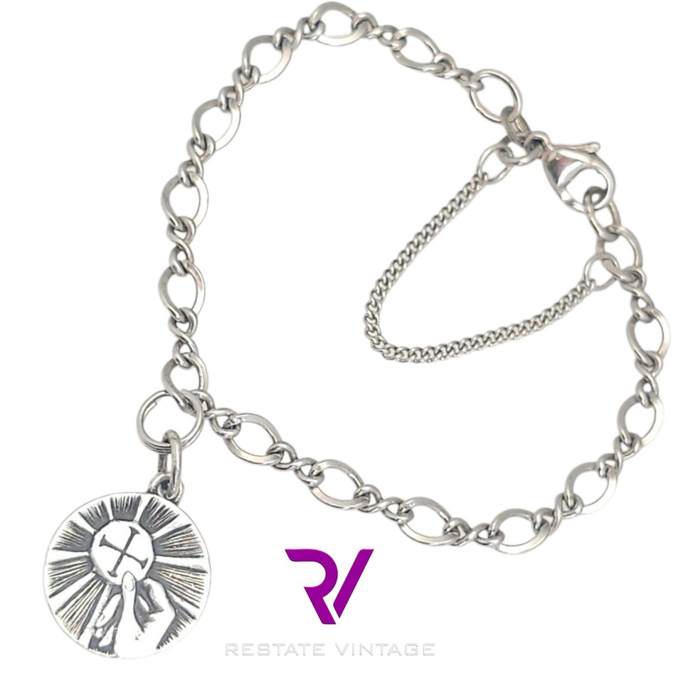 James Avery Sterling Silver First Communion Charm Bracelet 6.25" | eBay UK
