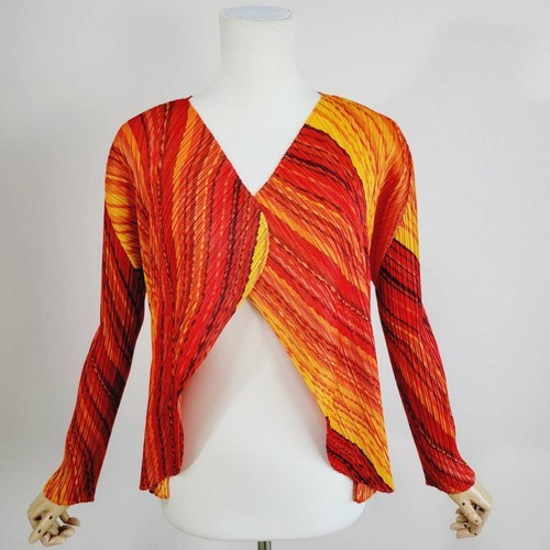 Used Issey Miyake Pleats Please Gradient Cardigan Cut And Sew Tops Size ...