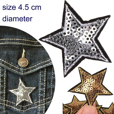 star iron on patch award hollywood sky stars award iron-on heat ...