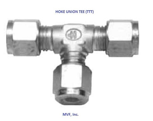 Hoke Gyrolok 12TTT316 Union Tee 3/4" Tube OD 316SS Compression Fitting