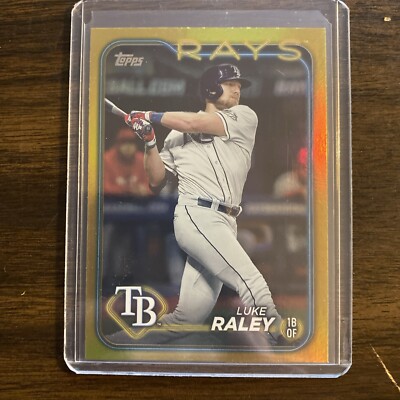 2024 Topps Series 1 Gold Foil Luke Raley #181 Tampa Bay Rays | eBay