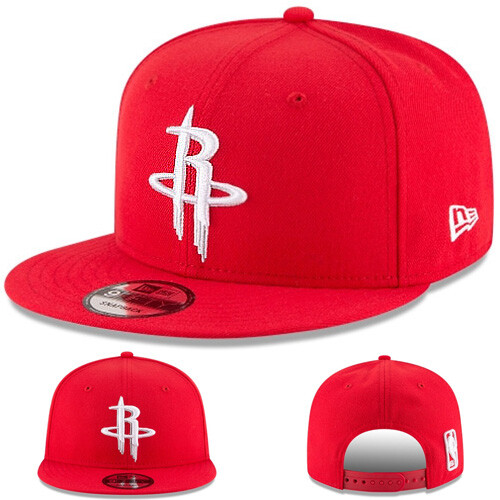 New Era Houston Rockets Snapback Hat NBA Team Classic Red Color ...