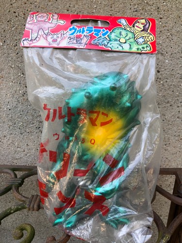 Vintage M1-go GREENMONS kaiju Sofubi Marusan bullmark Godzilla hedorah ...