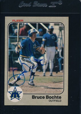 1983 Fleer #473 Bruce Bochte Mariners Signed Auto *27947 | eBay