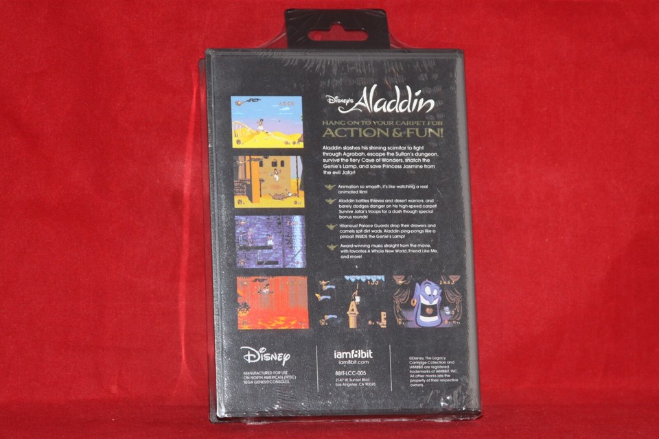 Disney's Aladdin, iam8bit (Sega Genesis, 2020) Game Cartridge ...