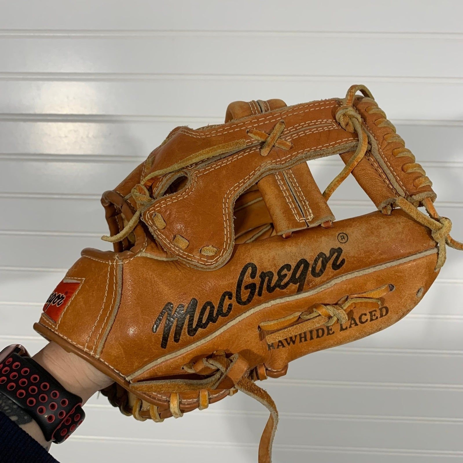 Mac Gregor Pro MAG Leather Baseball Glove 18R | eBay