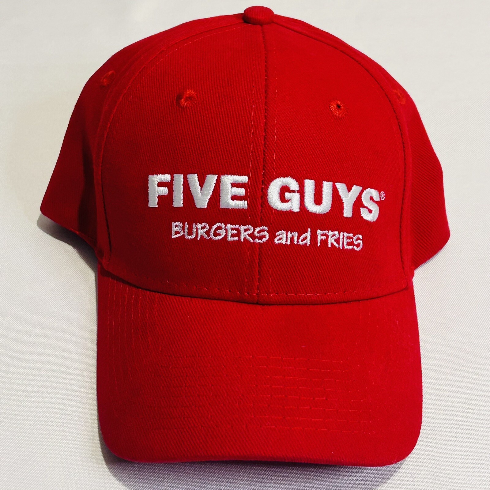 Five Guys Burgers And Fries Employee Hat Cap Adult Re… - Gem