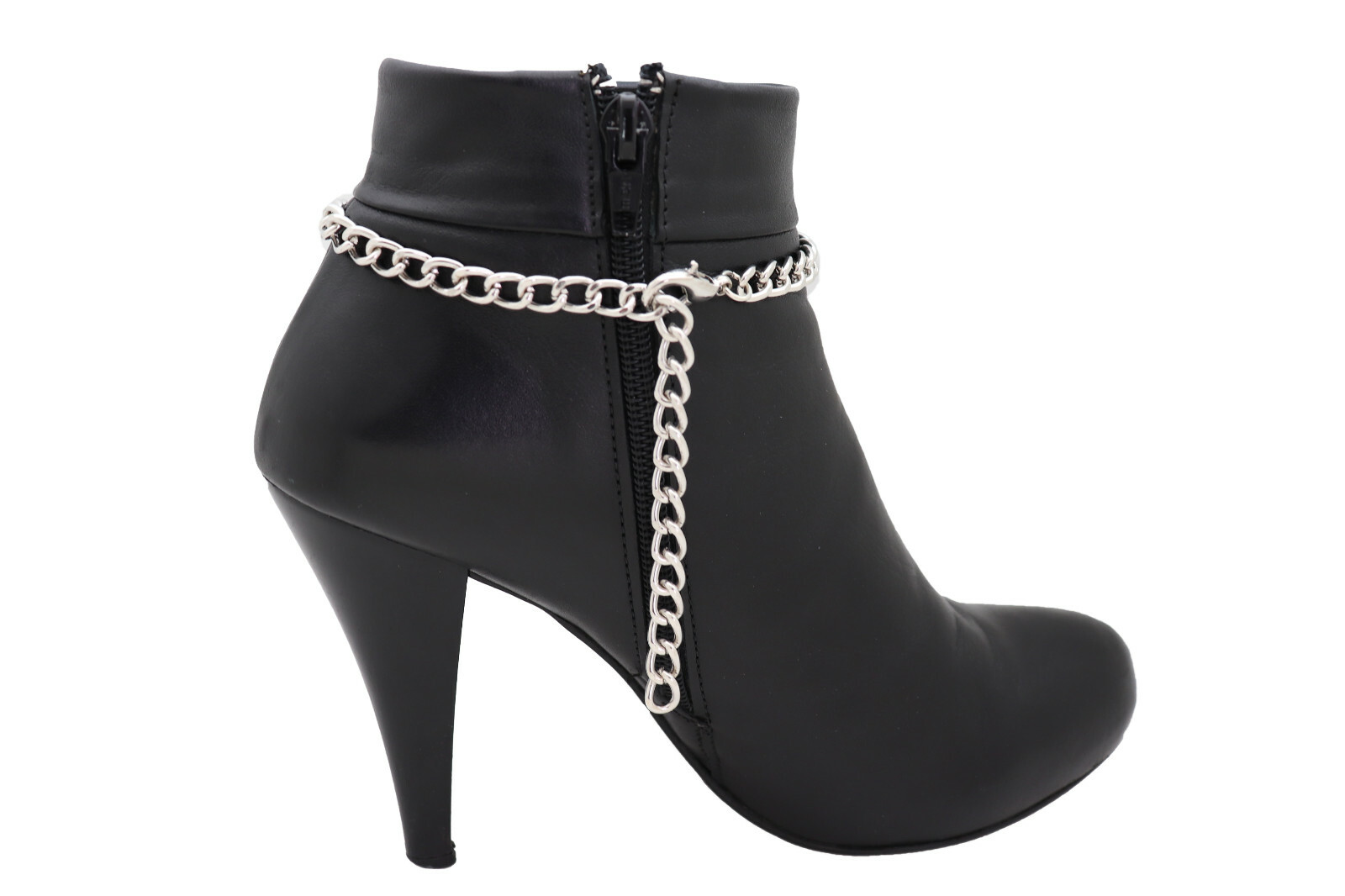 Women Silver Shiny Color Chain Boot Bracelet Anklet Shoe Butterfly ...