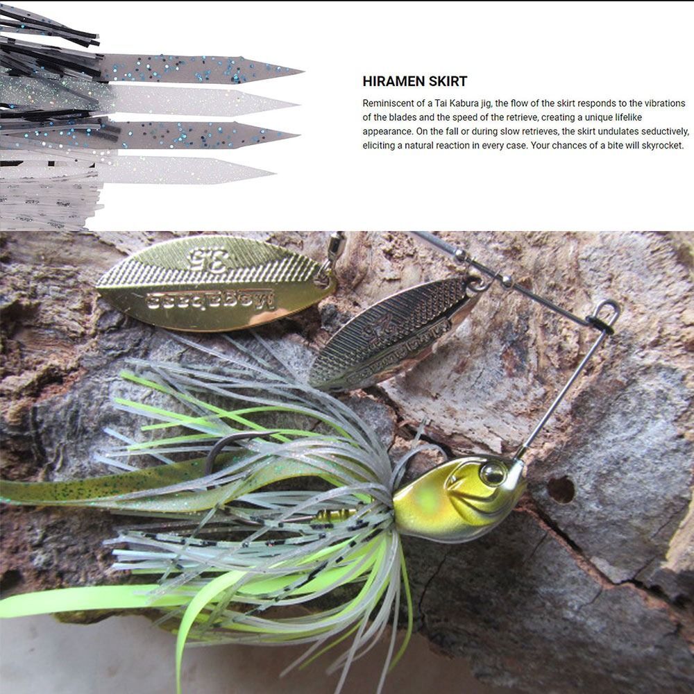 Walleye chatter Flap Buzzbait spinner bait Beard fishing lure bass pike ...