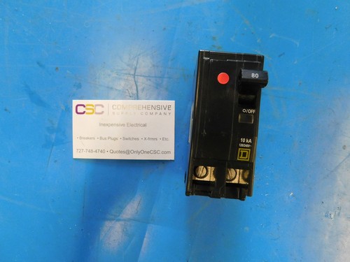 QO280 - SQUARE D 80A AMP 2P POLE 10kA@120/240V PLUG ON CIRCUIT BREAKER ...