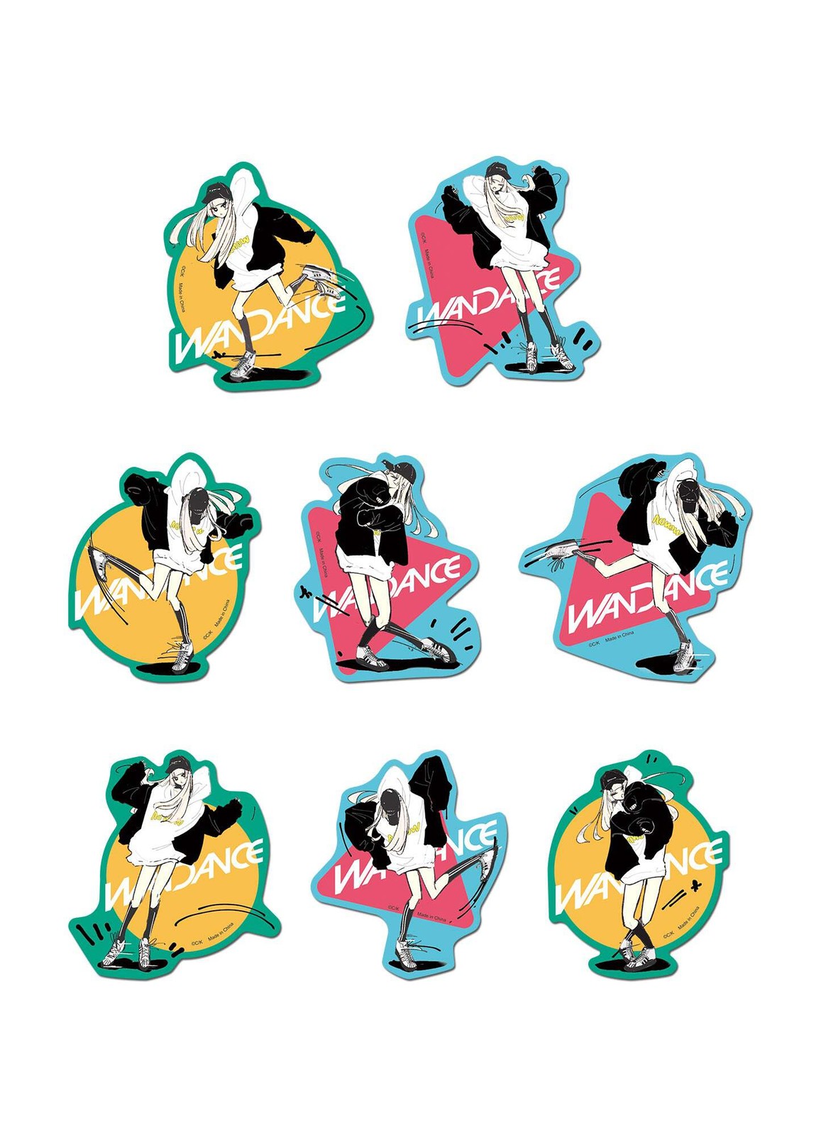 Wandance (Comic) - Hikari Wanda Dance Die-Cut Sticker Set 195284856327 ...