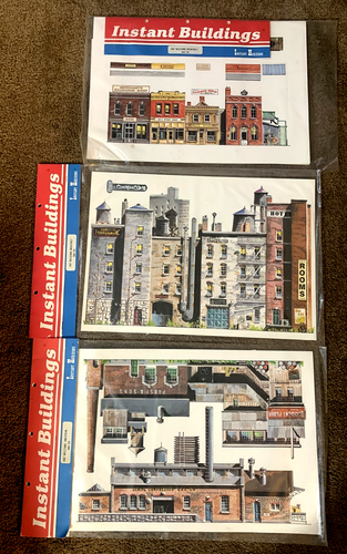 Walthers Scene Master HO Scale Instant Buildings Main Street, Back ...