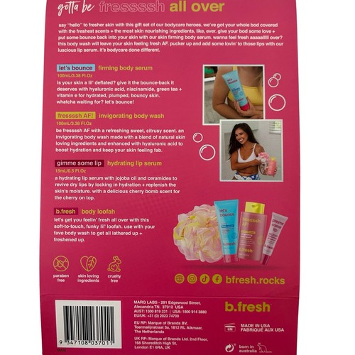 b.fresh Bodycare Gift Set | Fressssh All Over Self Care Kit 5 PC SET ...