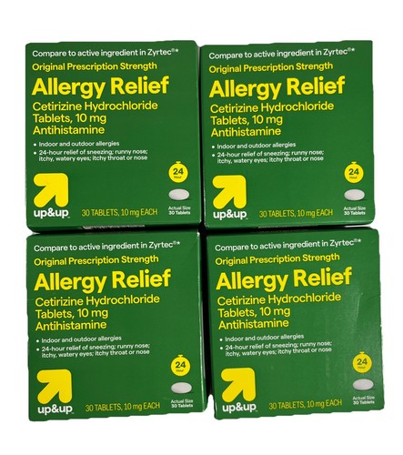 New Up & Up Allergy Relief 120 Tablets 10mg 24hr Ex 03/26 370030621569 ...