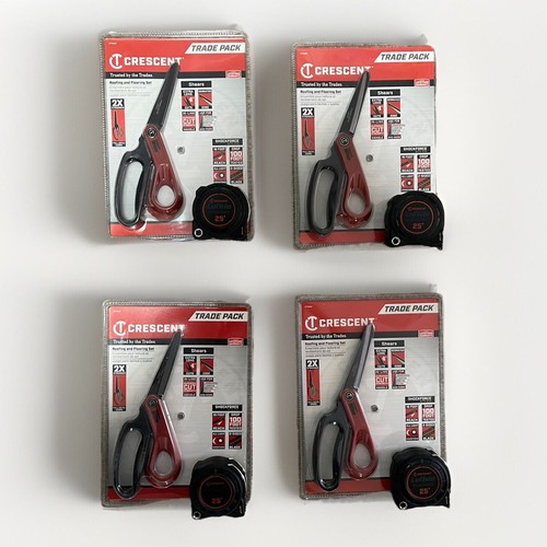 Crescent 25’ Nite Eye Tape Measure & 10 Inch Titanium Blade Scissors 4 ...