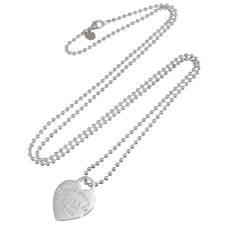 Tiffany Return To Heart Tag Pendant Long Necklace Silver 925 Co. | eBay