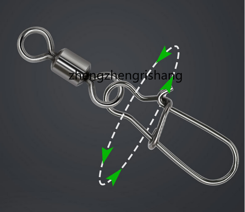 20~100Pcs Ball Bearing Snap Swivels with Crane Duo Lock Snap Tackle 14#-4/0# | eBay