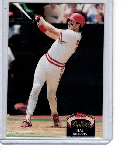 1992 Stadium Club Hal Morris #63 Cincinnati Reds | eBay