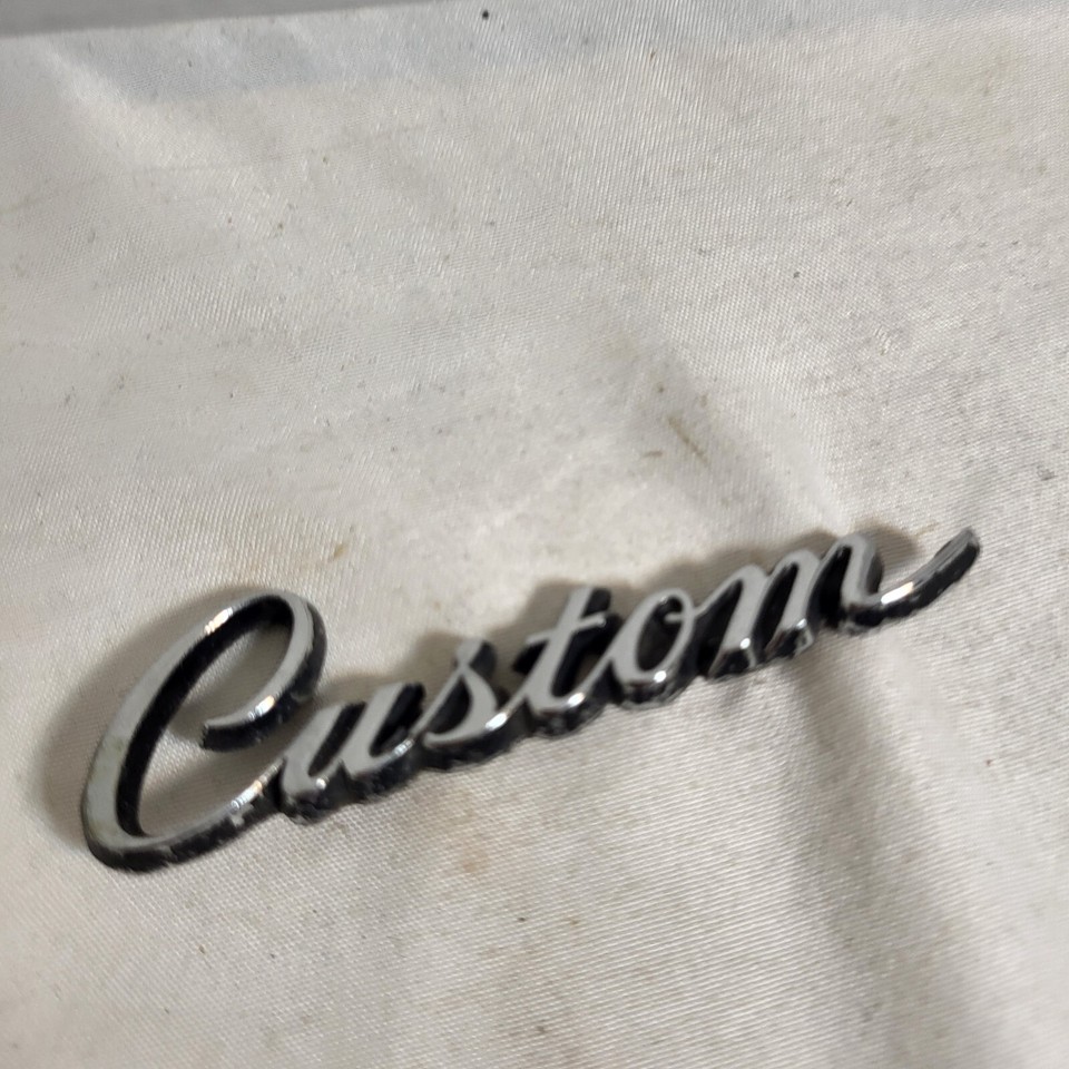 Mopar Chrysler Custom Chrome Metal Script Emblem oem | eBay