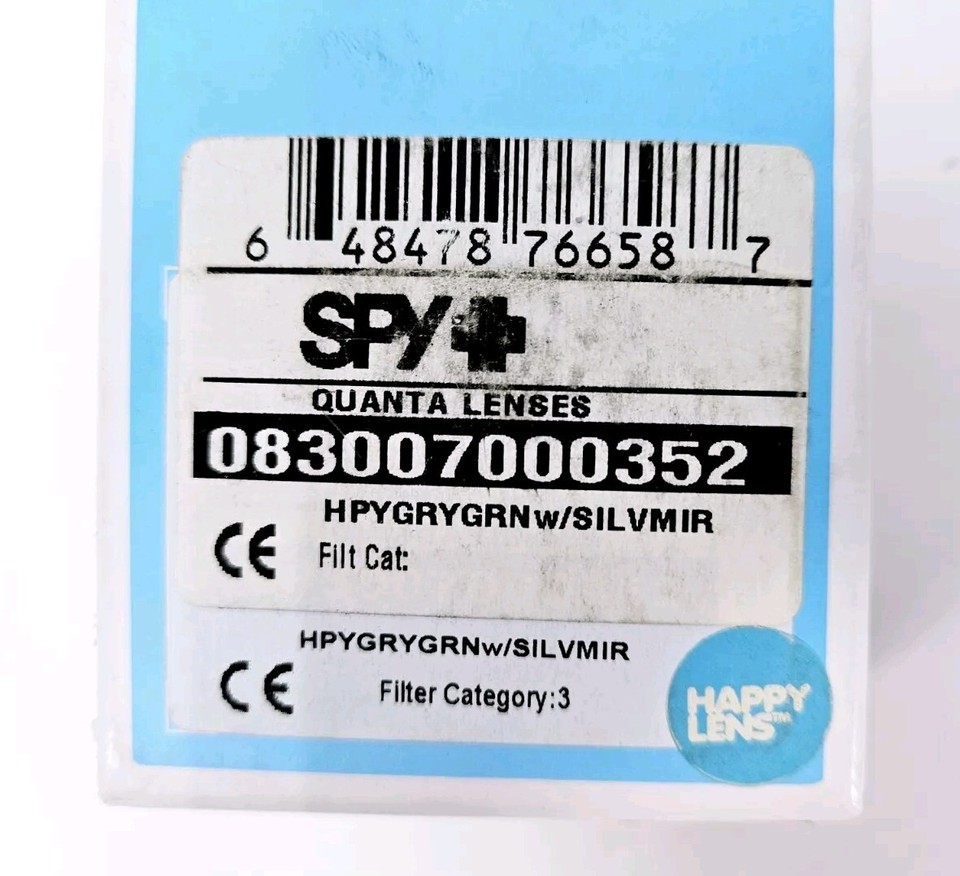 SPY QUANTA 2 Replacement Lens - AUTHENTIC Spy Spare Lenses + Lens Sleeve Gray .. | eBay