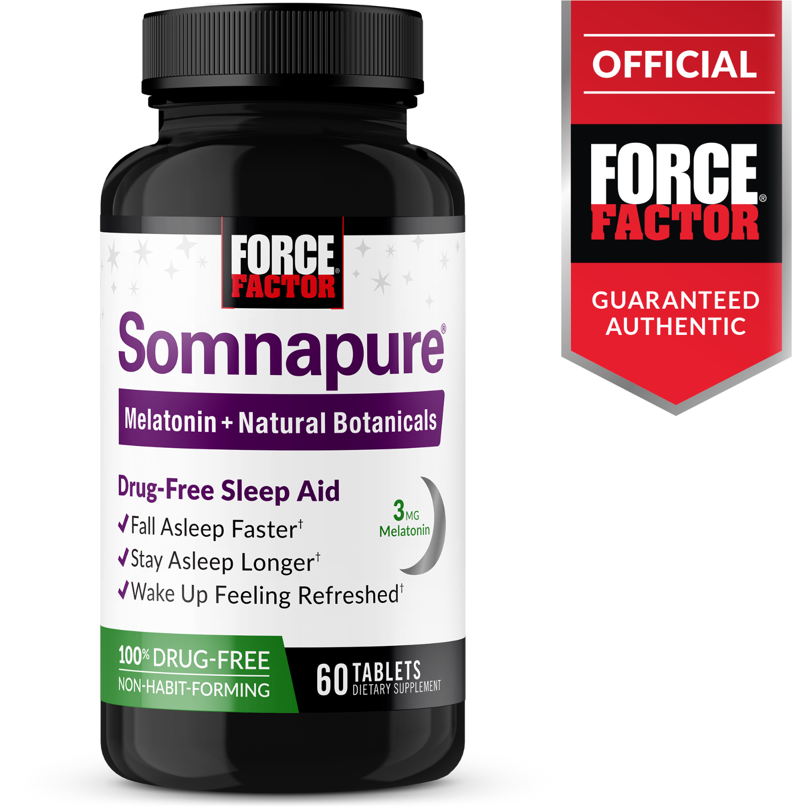 Force Factor Somnapure Melatonin 3mg Natural Sleep Aid | eBay