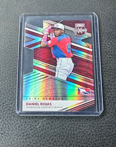 2020 Panini Elite Extra Edition Daniel Rojas Prime Numbers Red Die-Cut ...