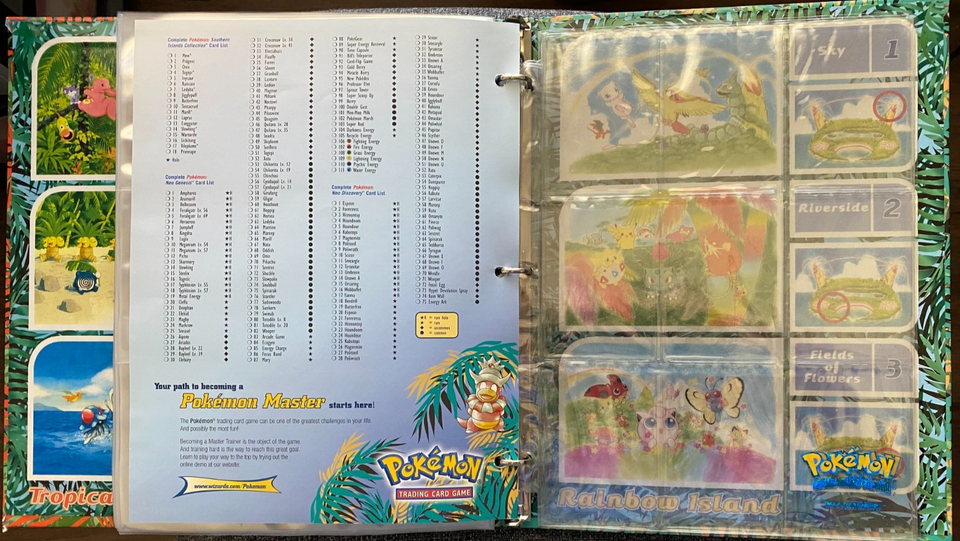 Pokemon TCG Southern Islands binder filled with cards old and new | eBay