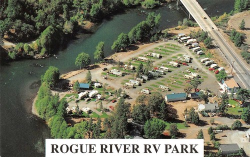 SHADY COVE, Oregon OR ROGUE RIVER RV PARK Trailers~Campers ROADSIDE ...