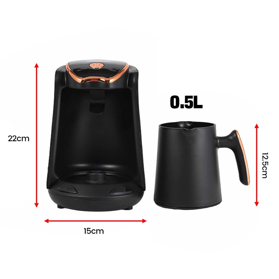 0.5L Electric Turkish Greek Coffee Maker Boiled Coffee Kettle Brew Tea ...