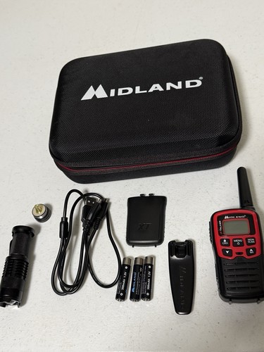 New Midland X-Talker Two Way Radio Red Walkie Talkies EX37A Kit ...