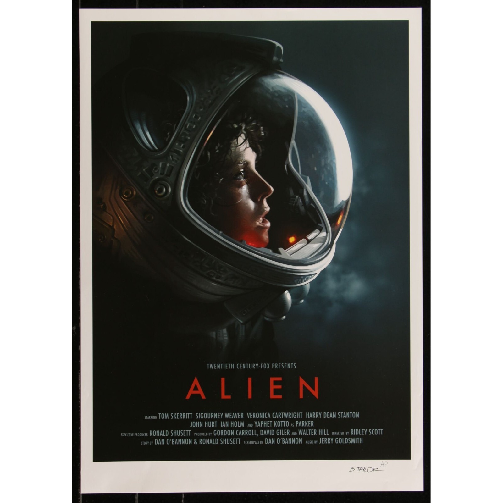 ALIEN signed artist's proof 17x23 art print 2014 Brian Leroy Taylor ...