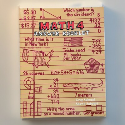 ***BRAND NEW*** TEACHING TEXTBOOKS MATH 4 Answer Booklet | eBay
