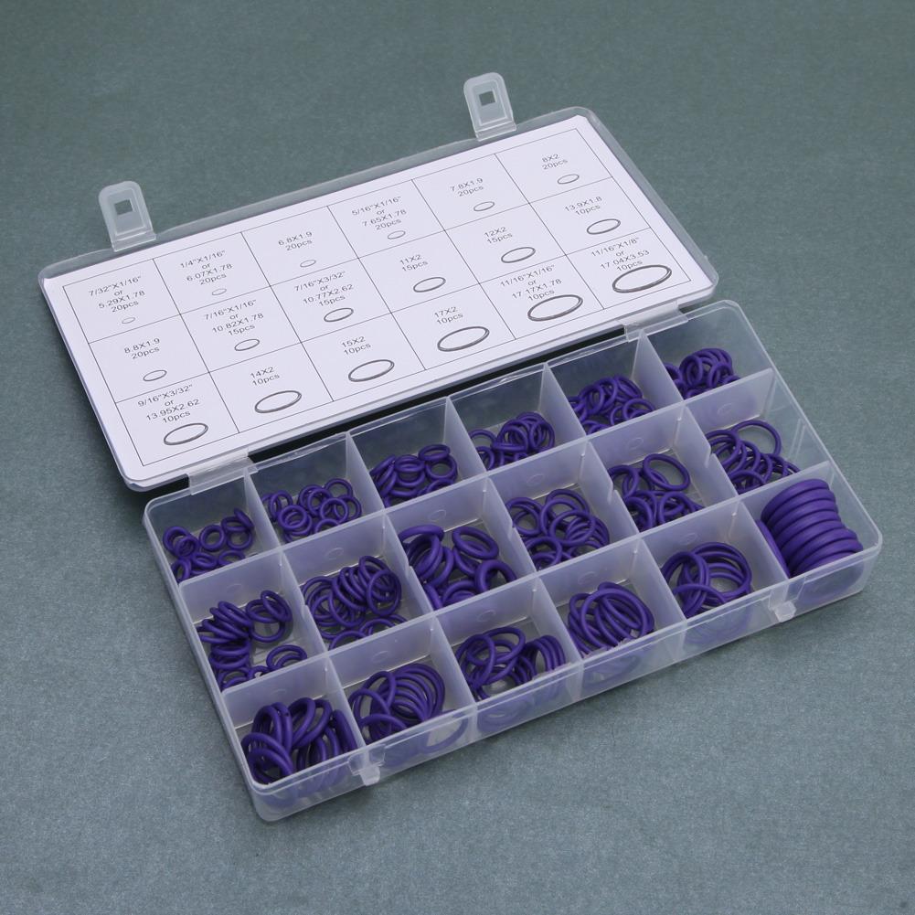 270 Pcs 18 Sizes Kit Air Conditioning Car Auto Vehicle HNBR O Rings ...