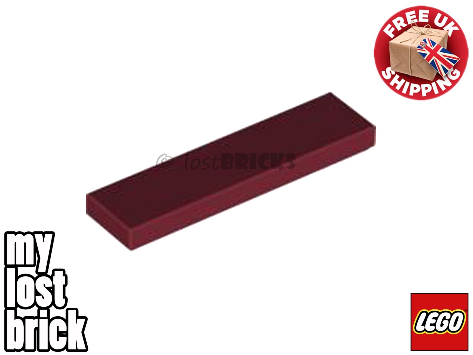 LEGO - Part 2431 - Pack of 5 x NEW LEGO Tiles 1x4 + SELECT COLOUR ...