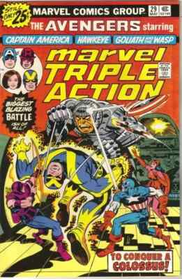 MARVEL TRIPLE ACTION, To Conquer a Colossus! - 1976 Marvel Comics #29 ...
