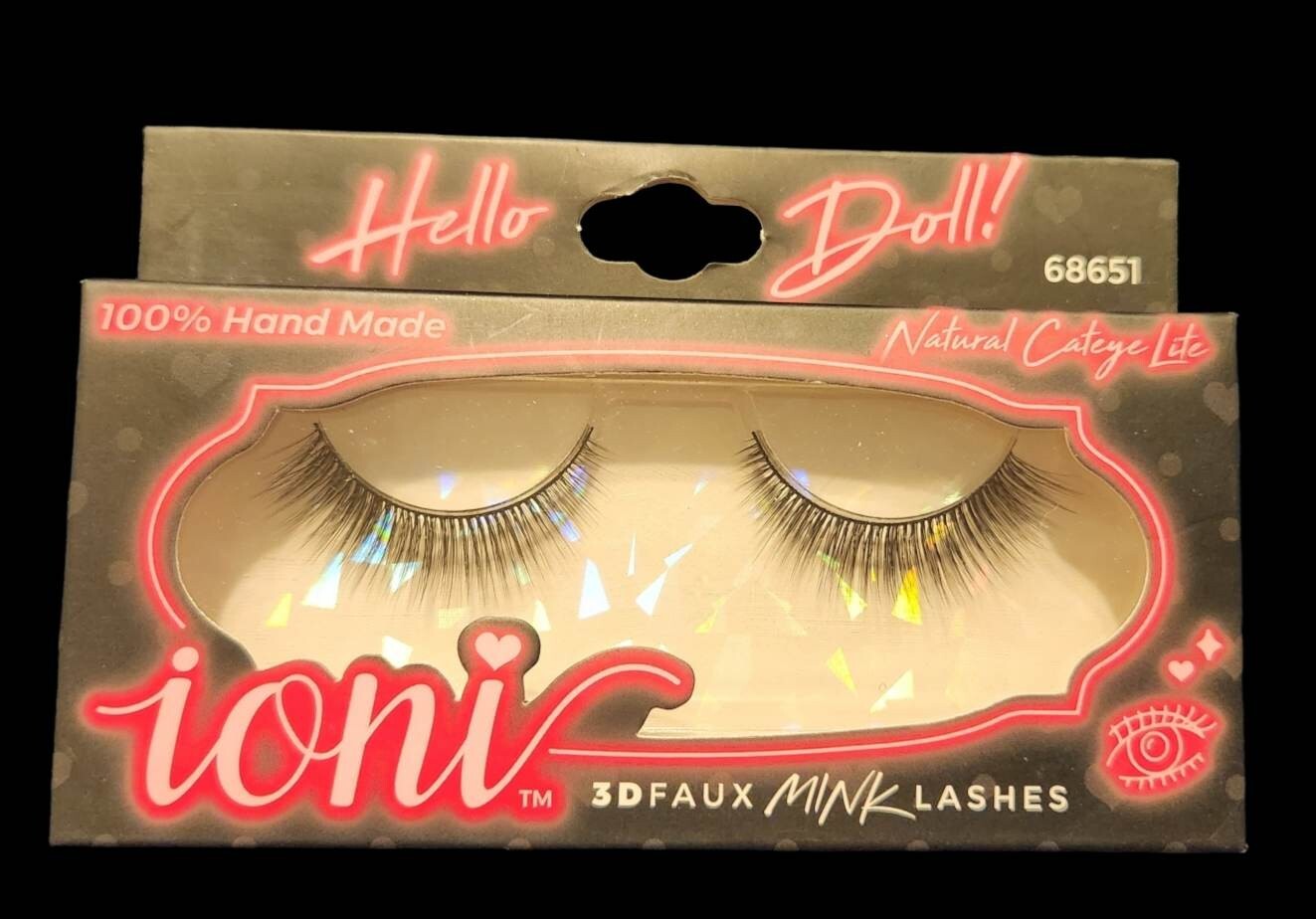 Ioni eyelashes 3D faux mink lashes (Natural Cateye Lite) | eBay