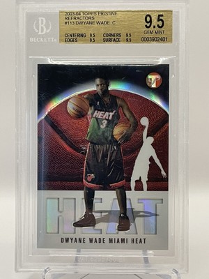 2003-04 Dwyane Wade Topps Pristine #113 RC Rookie BGS 9.5 Gem Mint ...