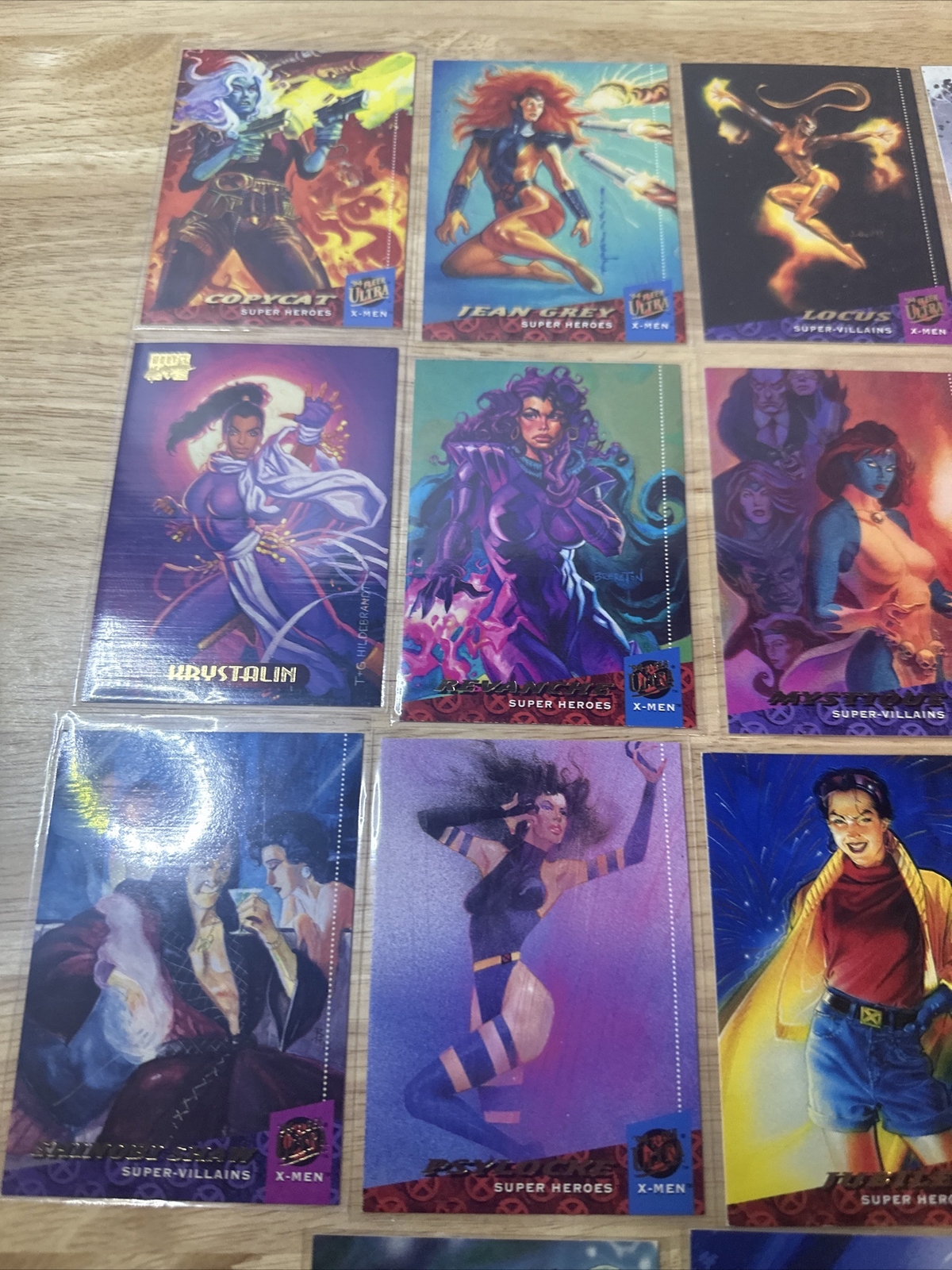 90s Marvel Trading Card Lot of 14 Cards 94 Flair Fleer Ultra Skybox ...