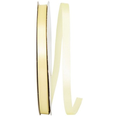 Florist Ribbons: 3/8" x 100 yards -- Single Face Satin Acetate -- Maize ...