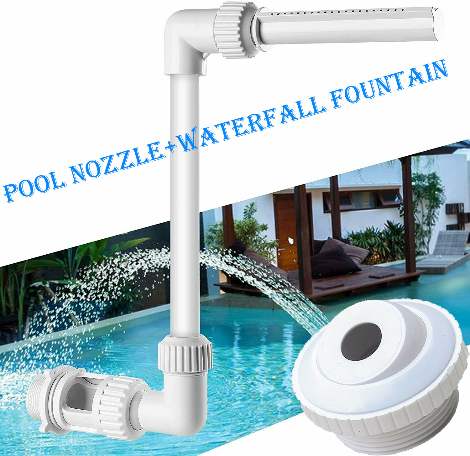 Pool Waterfall Fountain Head Above Ground Swimming Pool Return Inlet ...