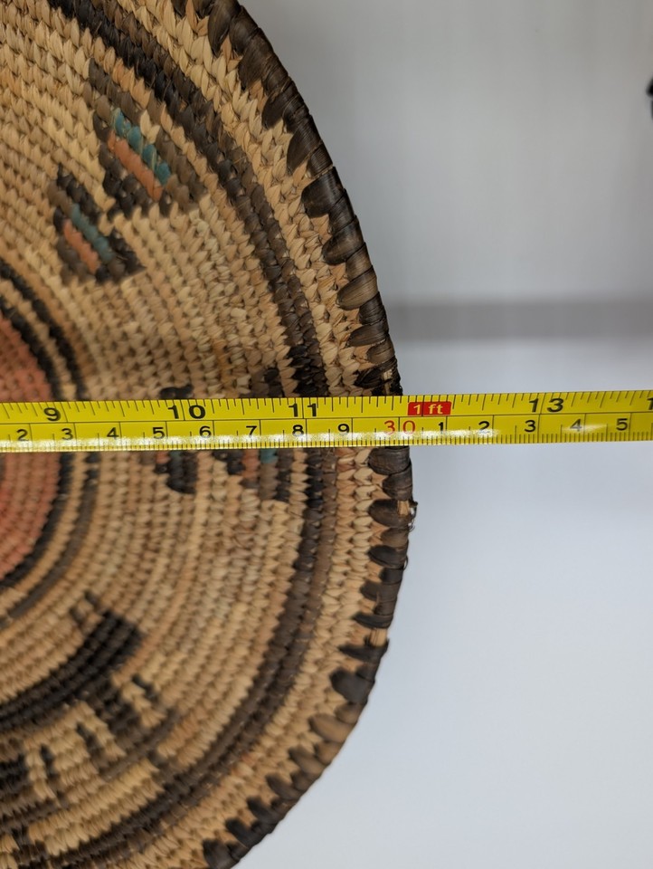 Nigerian African Hausa Hand Woven Coiled Grass Basket Grain Bowl Plate ...