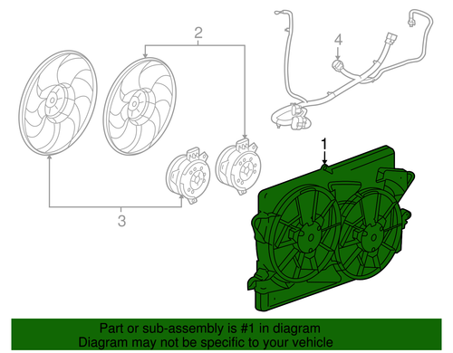 Genuine GM Engine Cooling Fan Shroud 22747159 | eBay