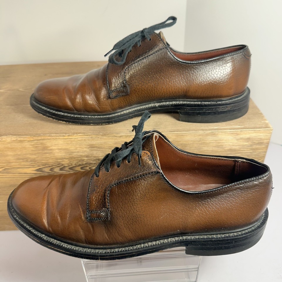Nunn Bush Leather Oxford Dress Shoes Mens SZ 9.5C Plain Toe Y2K Retro ...
