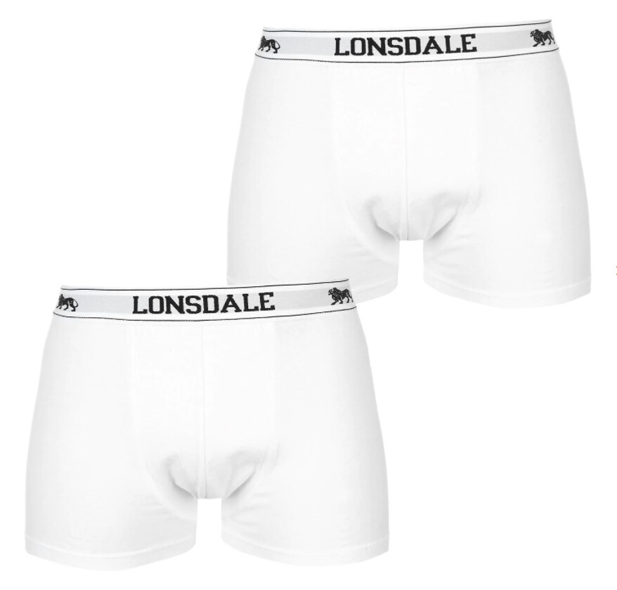 2 Pack Mens Lonsdale Trunks Boxer Underwear Sizes S M L XL XXL XXXL ...