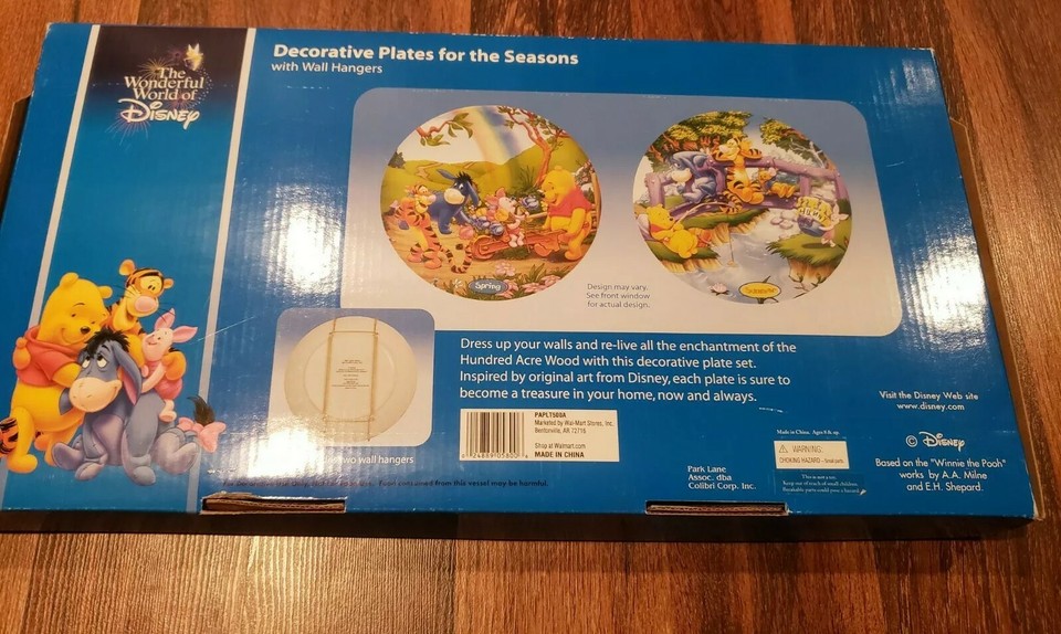 NEW Disney Winnie the Pooh and Friends Collectors Plate Spring Summer ...